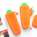 Cute Carrot-Shaped Silicone Pencil Keeper Case | Scribble Snacks