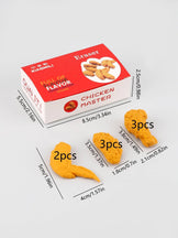 Fried Chicken Drumstick Erasers, Box of 8 | Scribble Snacks