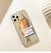 Salted Fish Pattern Protective Case for iPhone 14/13/12 | Scribble Snacks