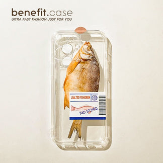 Salted Fish Pattern Protective Case for iPhone 14/13/12 | Scribble Snacks